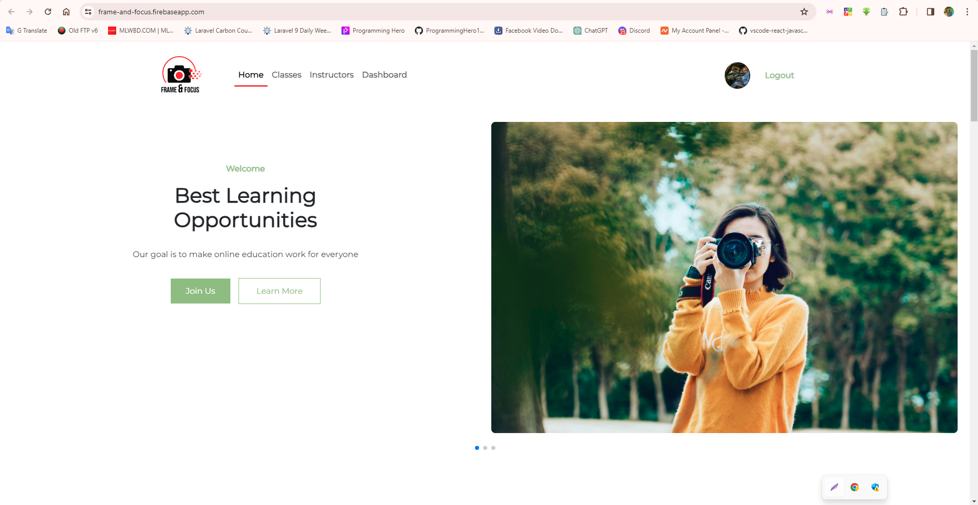 GitHub - Hasan-Nayem/Frame-and-Focus-Client