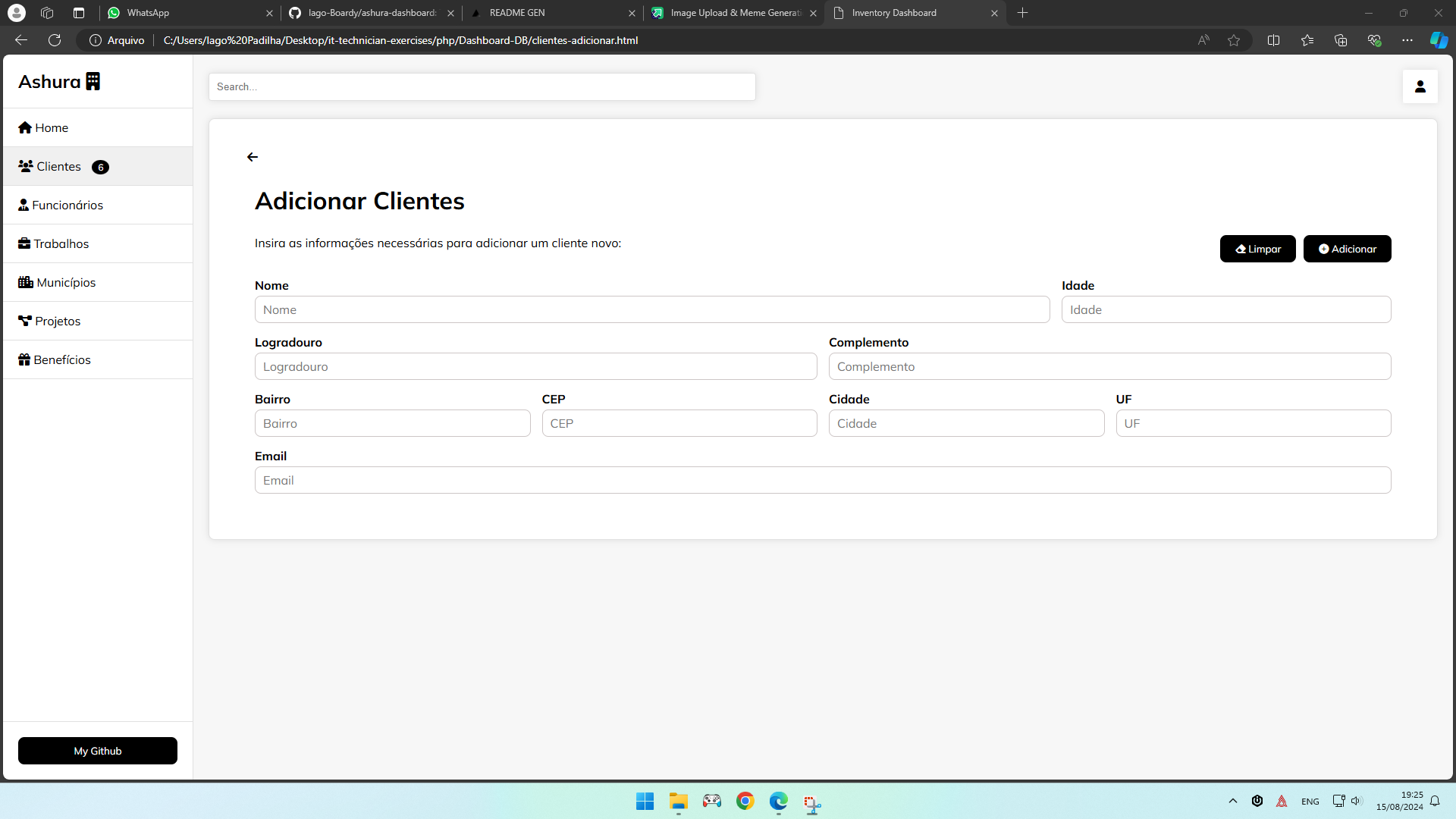 GitHub - Iago-Boardy/ashura-dashboard: The Ashura Dashboard is a CRUD application for managing ...