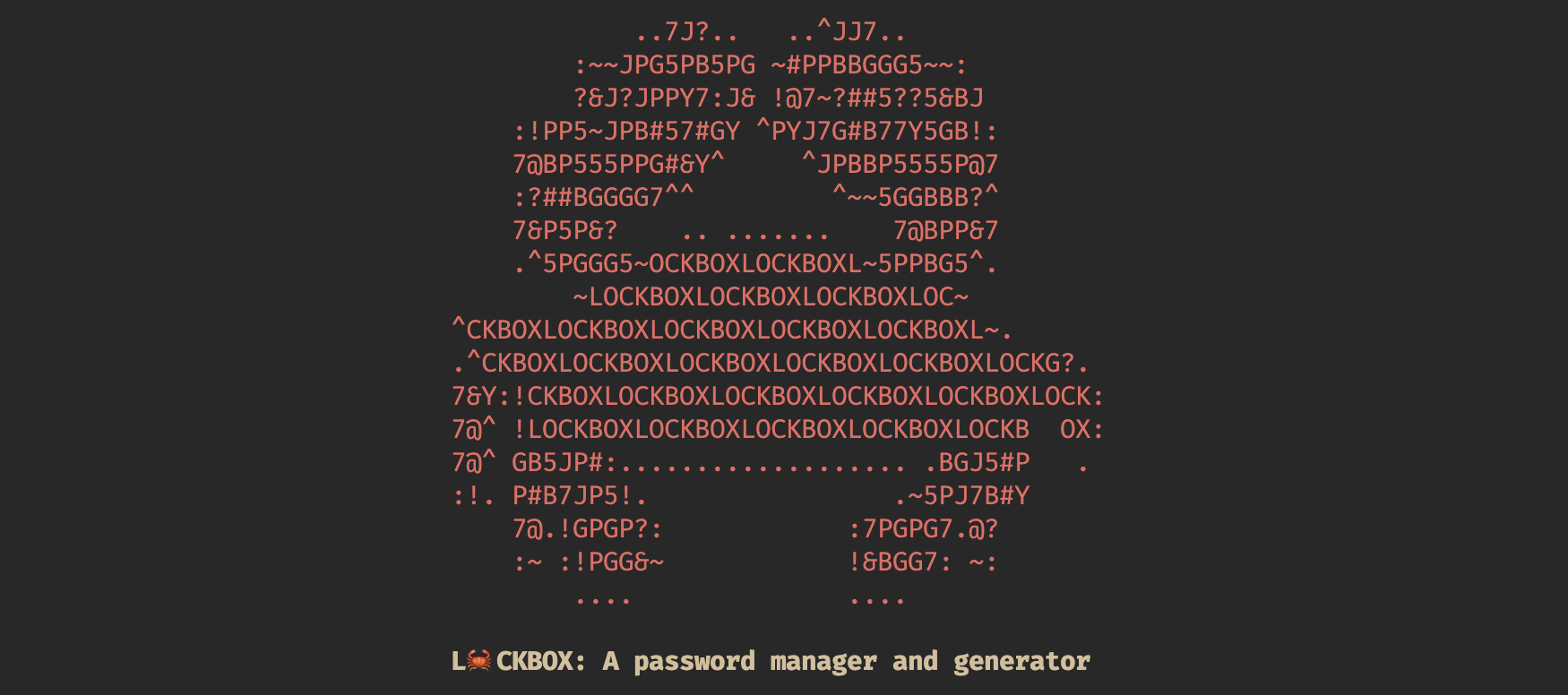 GitHub - SecurityWorks/lockbox-good-marketing: L🦀CKBOX: Lockbox is a command-line tool built in ...