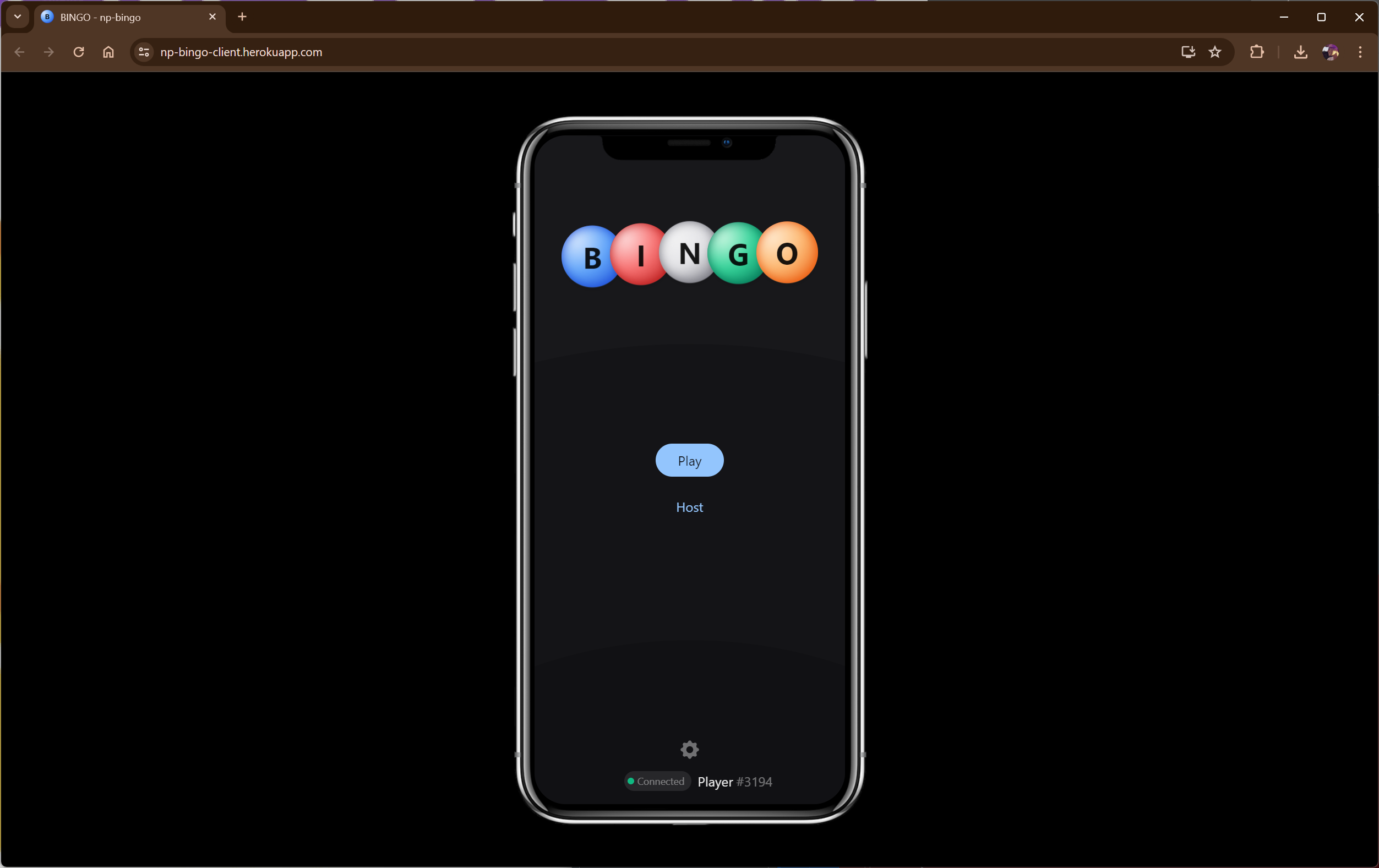 GitHub - tadjh/np-bingo: Mobile multiplayer bingo game built on web sockets featuring private ...