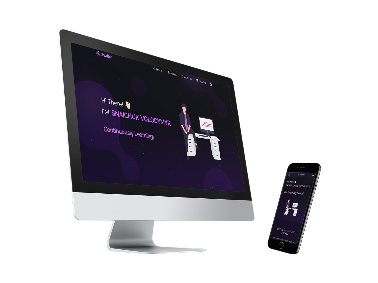 GitHub - vsnaichuk/react-portfolio: A personal portfolio website built ...