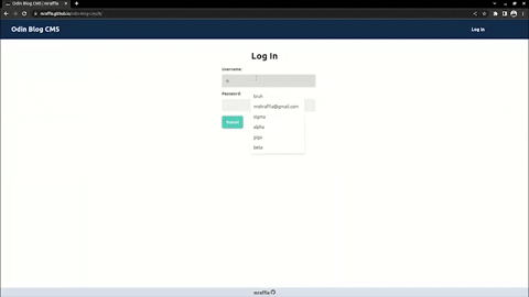 GitHub - mraffia/odin-blog: Blog API project from NodeJS section of the ...