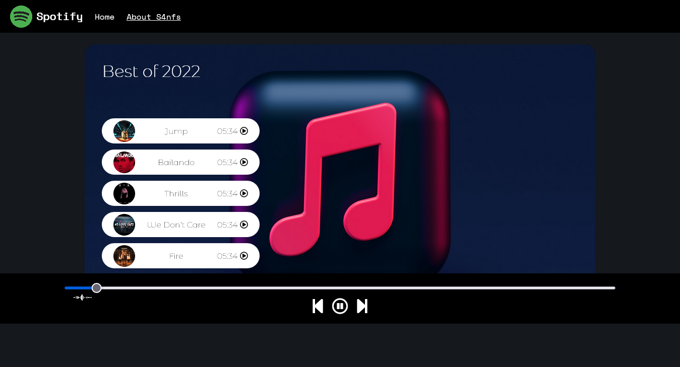 GitHub - S4nfs/Spotify-Clone: Spotify Clone only with HTML/CSS/JS