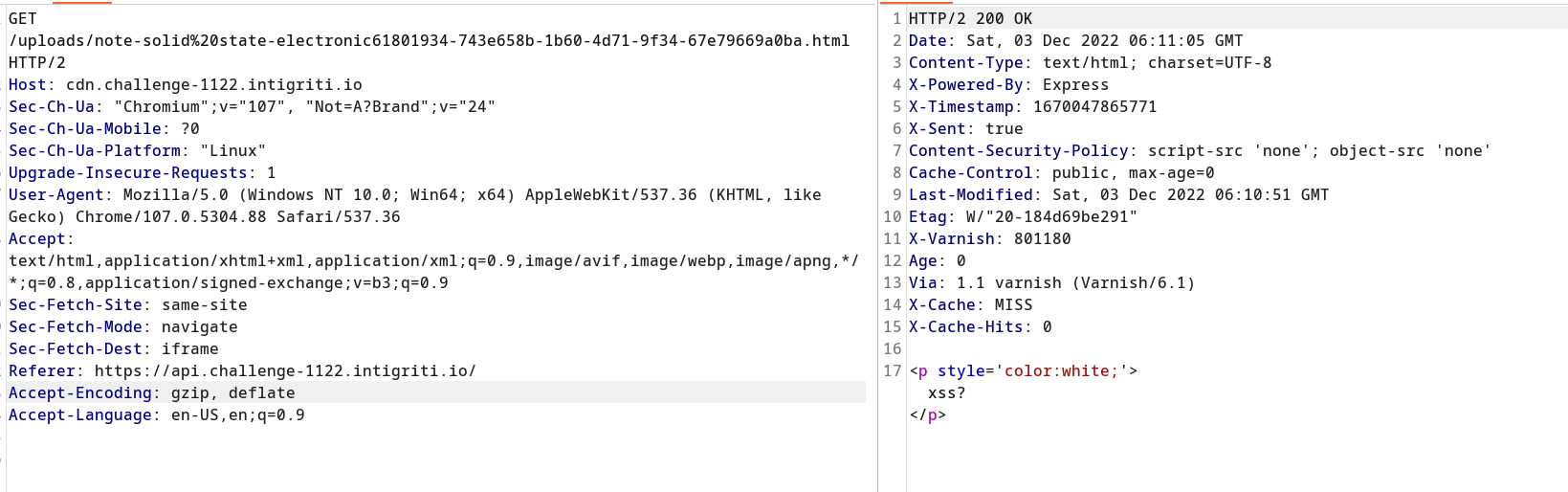 Nov Intigriti's XSS Challenge - Writeup · GitHub