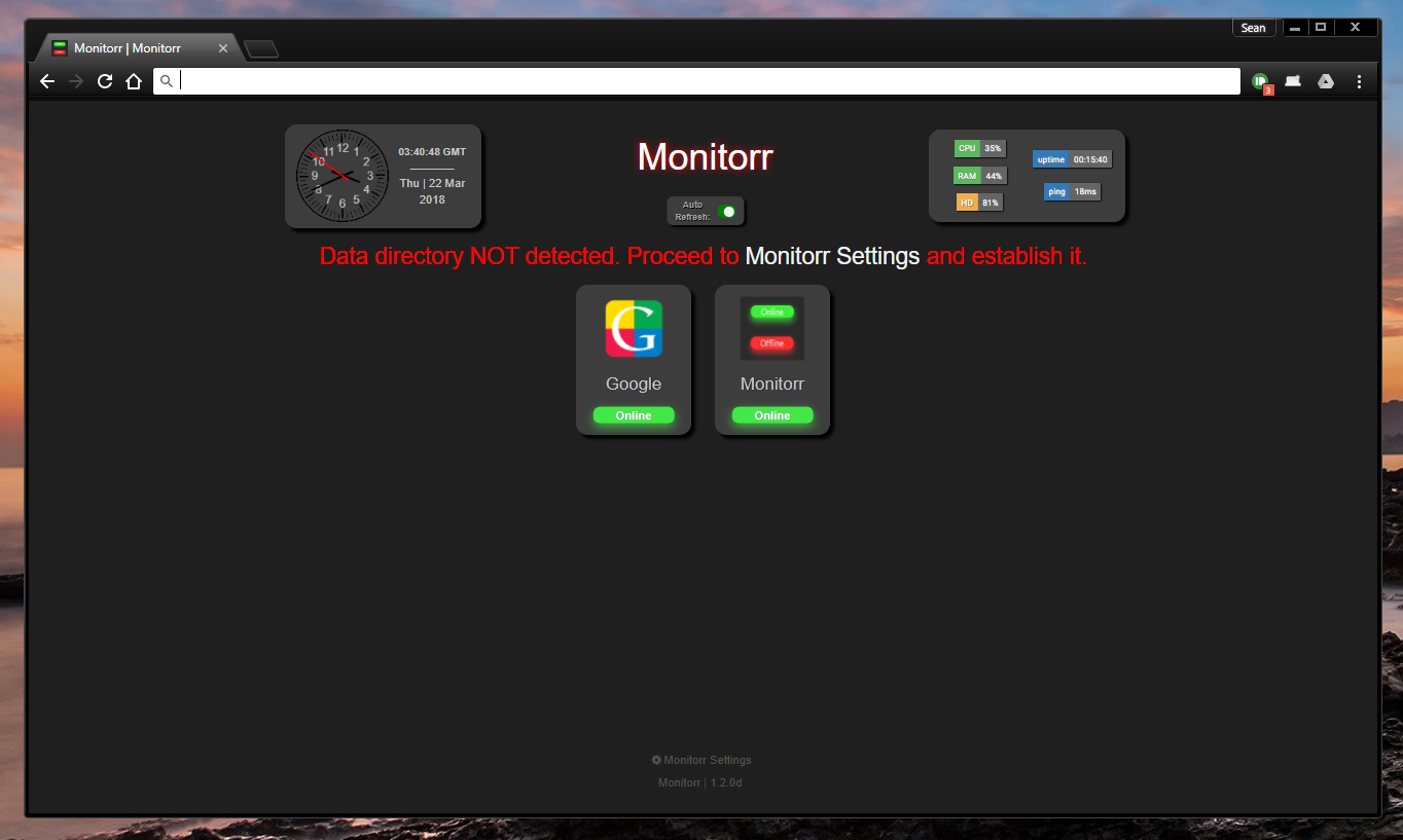 01 Config: Initial configuration · Monitorr/Monitorr Wiki · GitHub