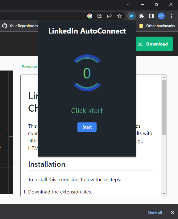 GitHub - himan17/Linkedin-AutoConnect-Chrome-Extension: This is a browser extension that ...