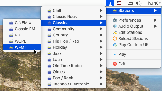 GitHub - eriqjaffe/NodeRadioTray