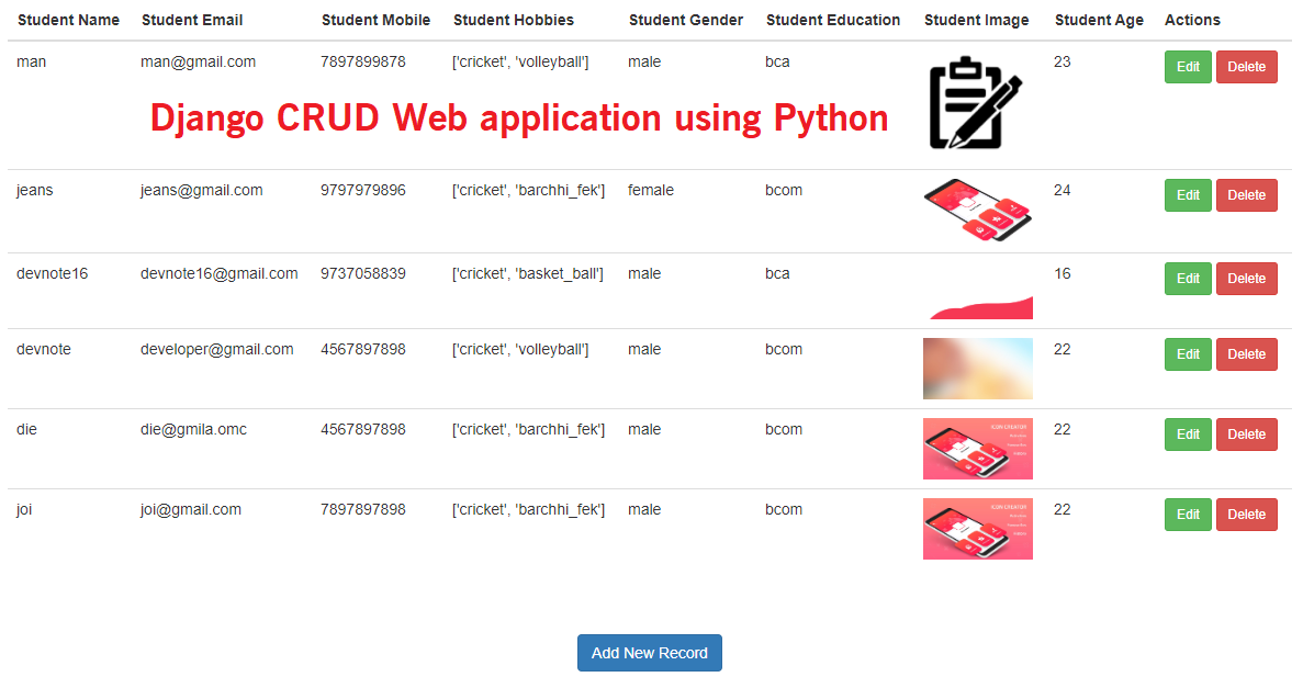 GitHub - RaviFefar/Django-CRUD-Web-application GitHub - RaviFefar/Django-CRUD-Web-application