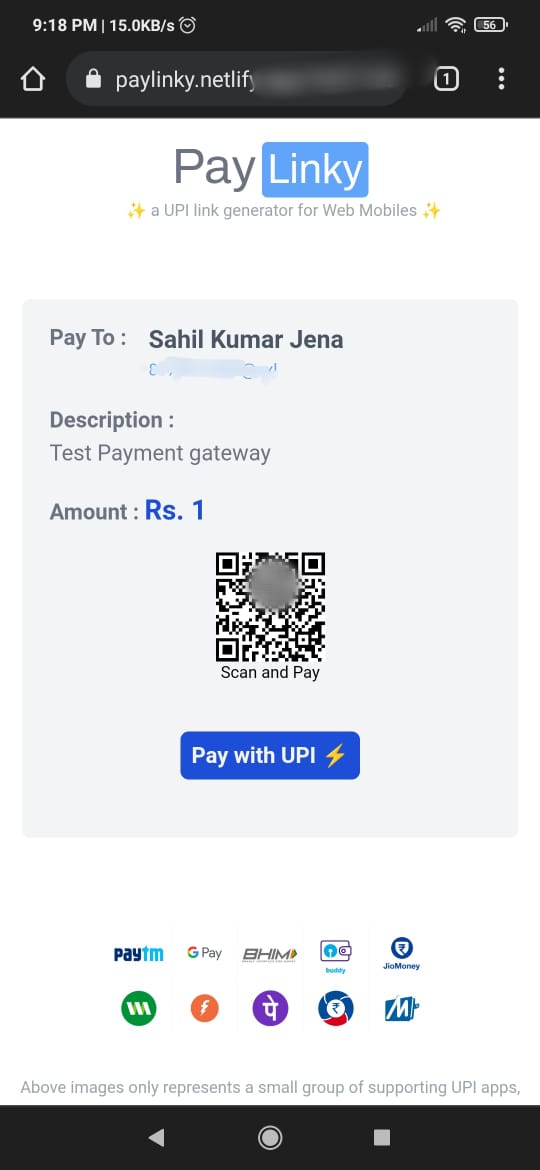 GitHub - sahiljena/UPI-Link-Generator: A UPI Deep link generator with payment page. Made with ...
