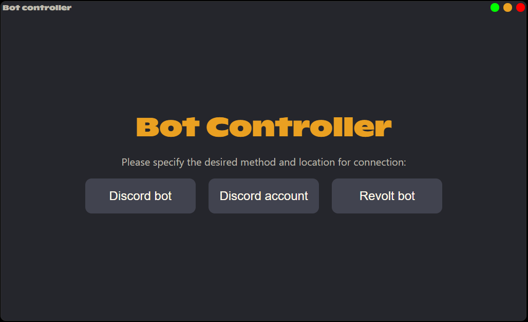 GitHub - OldisekT/bot-controller: Custom discord client that allows you to control discord ...