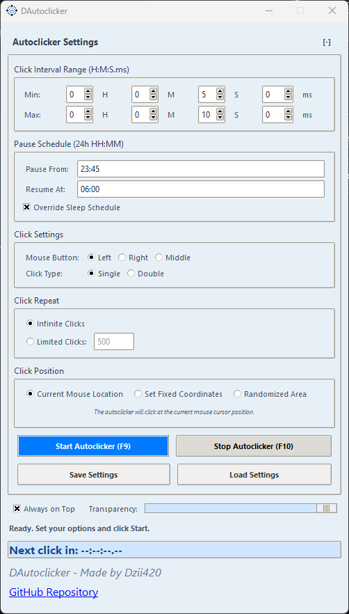 GitHub - dzii420/DAutoclicker: DAutoclicker: The Last Autoclicker You'll Ever Need!