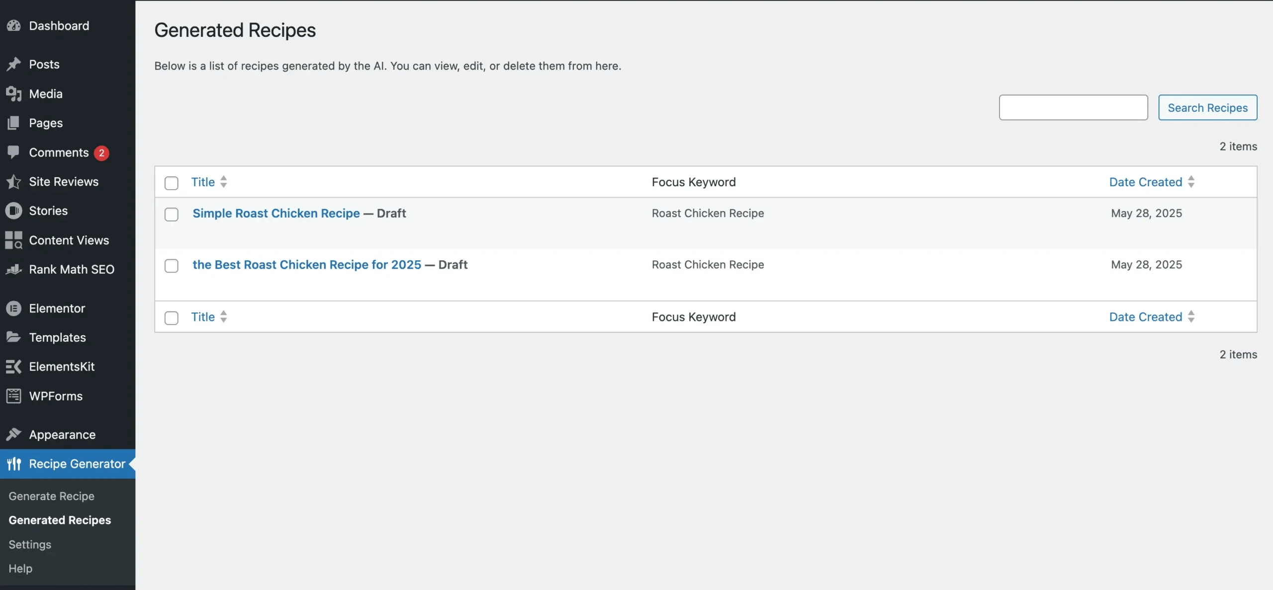 GitHub - mohamednidsaid/WP-Recipe-Genie: WP Recipe Genie