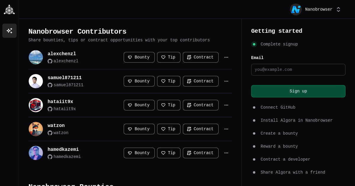 Nanobrowser Roadmap: Upcoming Features & Enhancements · nanobrowser nanobrowser · Discussion #85 ...