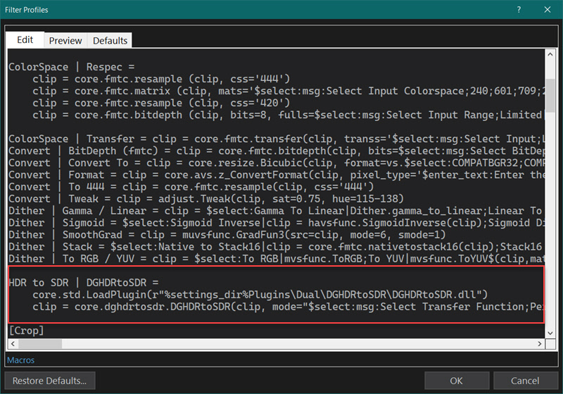 How to register DGTonemap & DGHDRtoSDR filters in StaxRip · staxrip/staxrip Wiki · GitHub