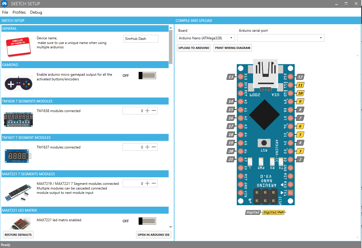 Arduino Setup · SHWotever/SimHub Wiki · GitHub