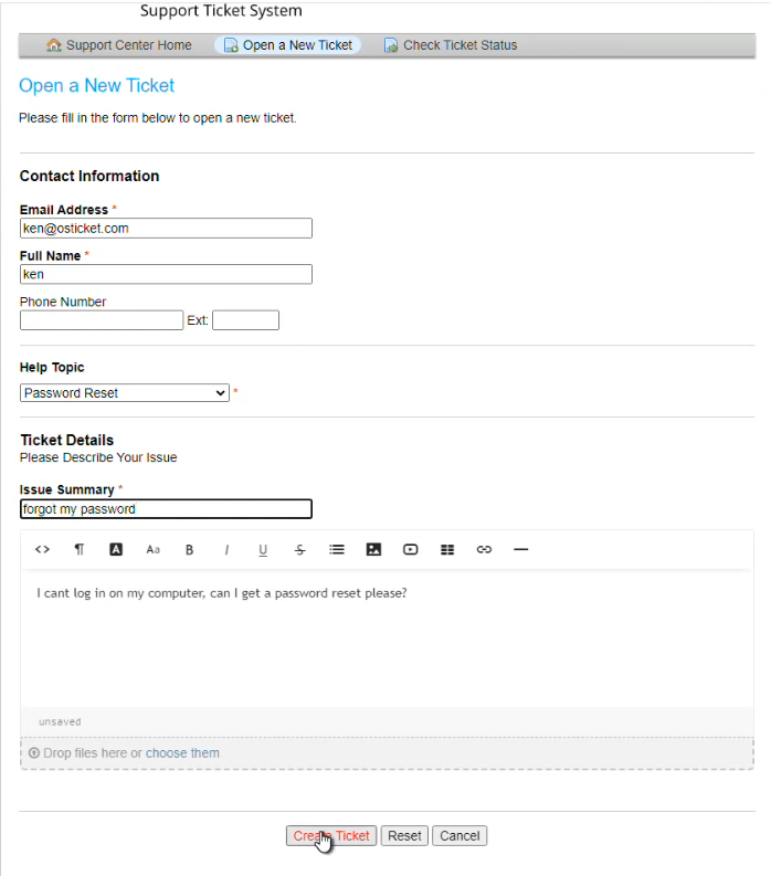 GitHub - CastroCMiguel/osTicket-Ticket-Lifecycle-Examples