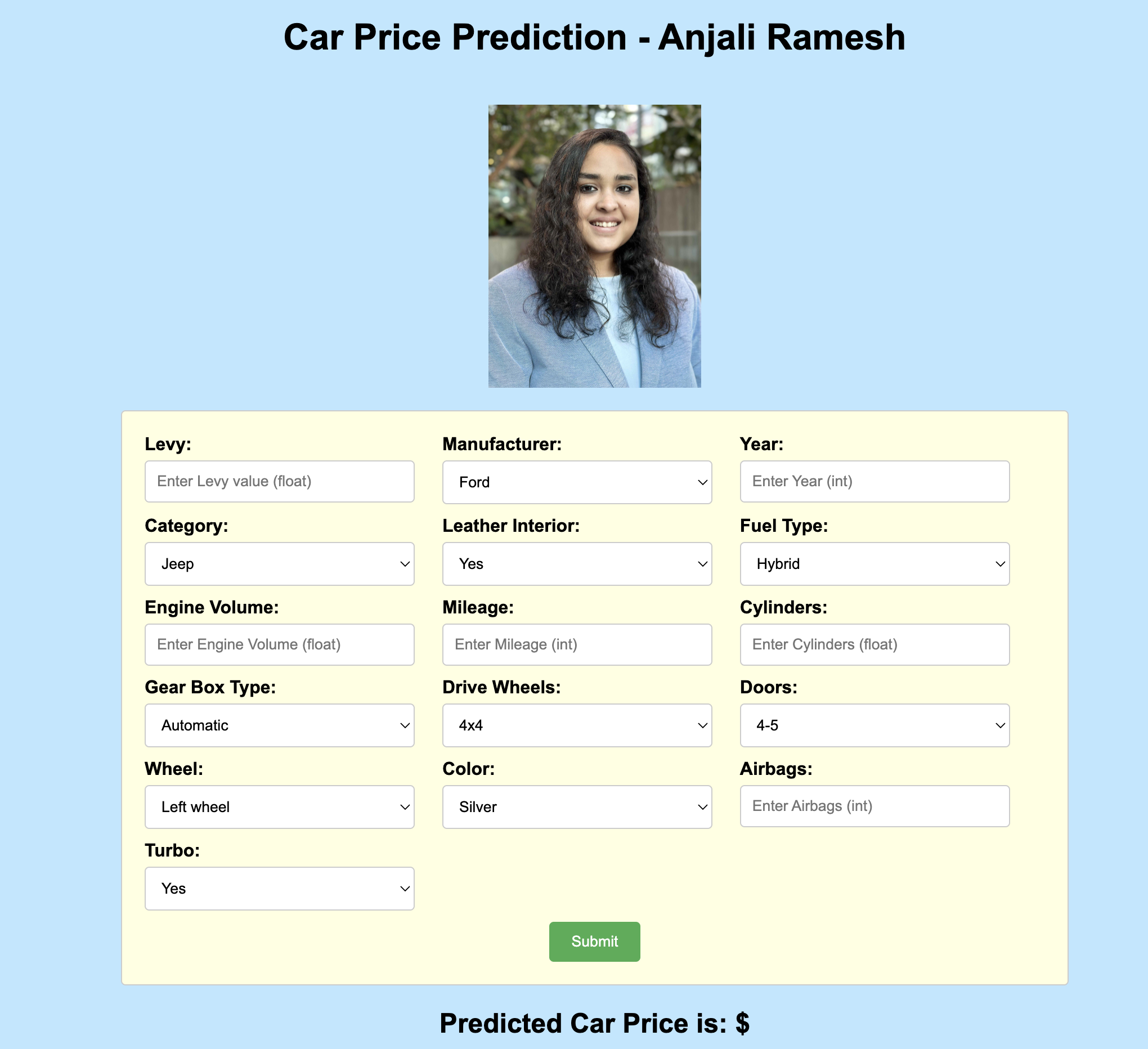 GitHub - anjaliramesh-datascience/car-price-prediction