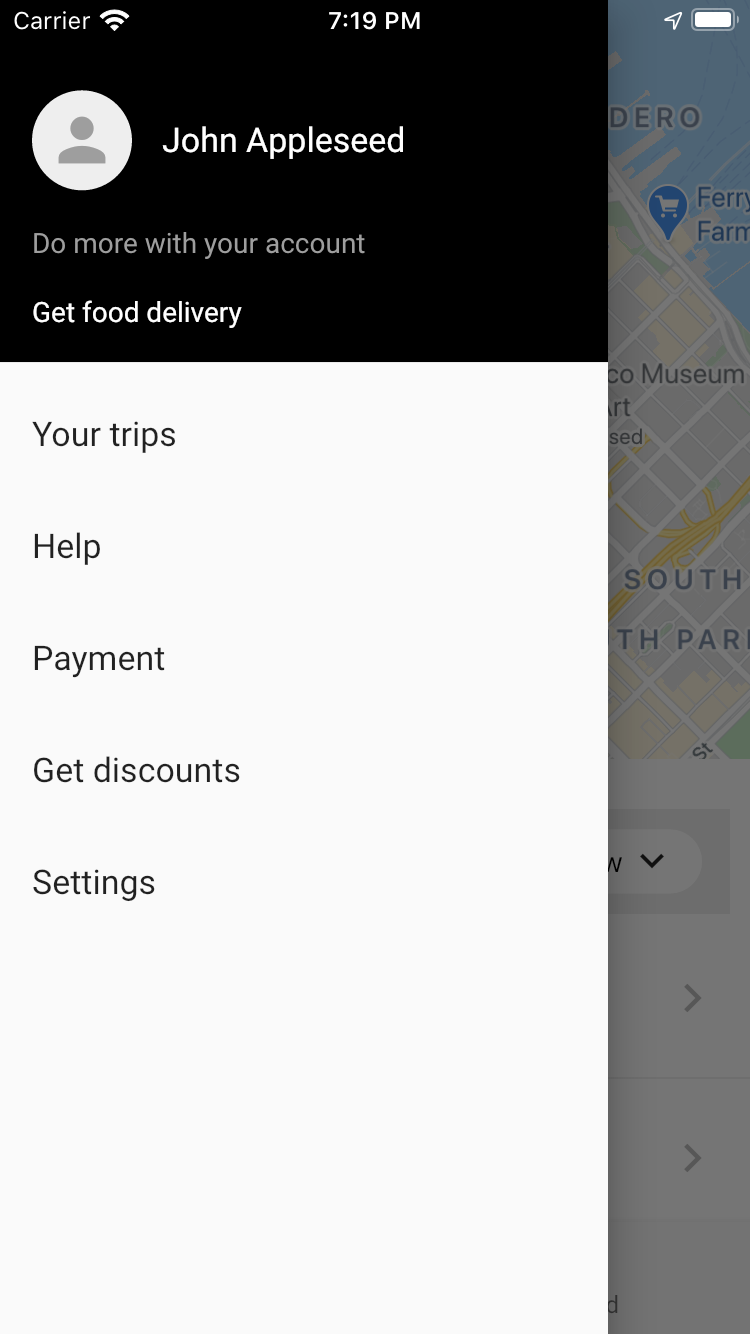 GitHub - joekendal/uber-clone: Flutter clone of Uber app (App a day challenge)