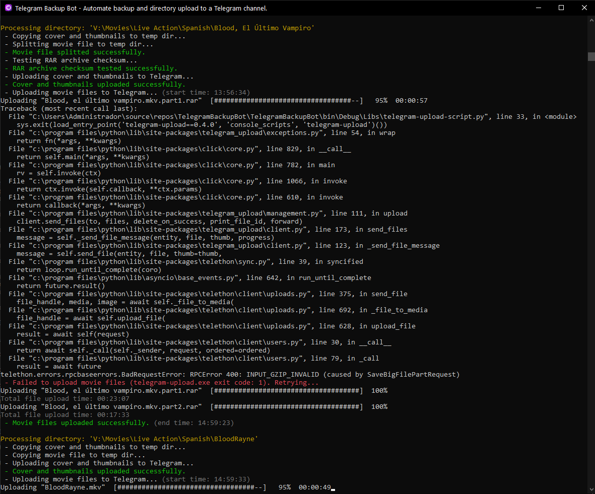 RPCError 400: INPUT_GZIP_INVALID · Issue #108 · Nekmo/telegram-upload · GitHub