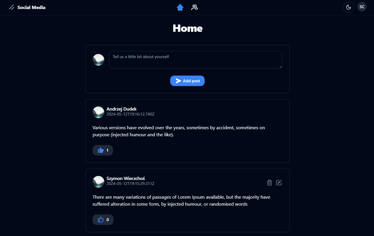 GitHub - brexus/simple-social-media-app: Simple fullstack social media app