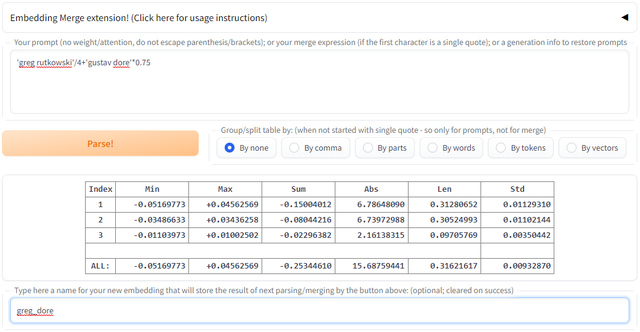 GitHub - klimaleksus/stable-diffusion-webui-embedding-merge: Extension for AUTOMATIC1111/stable ...