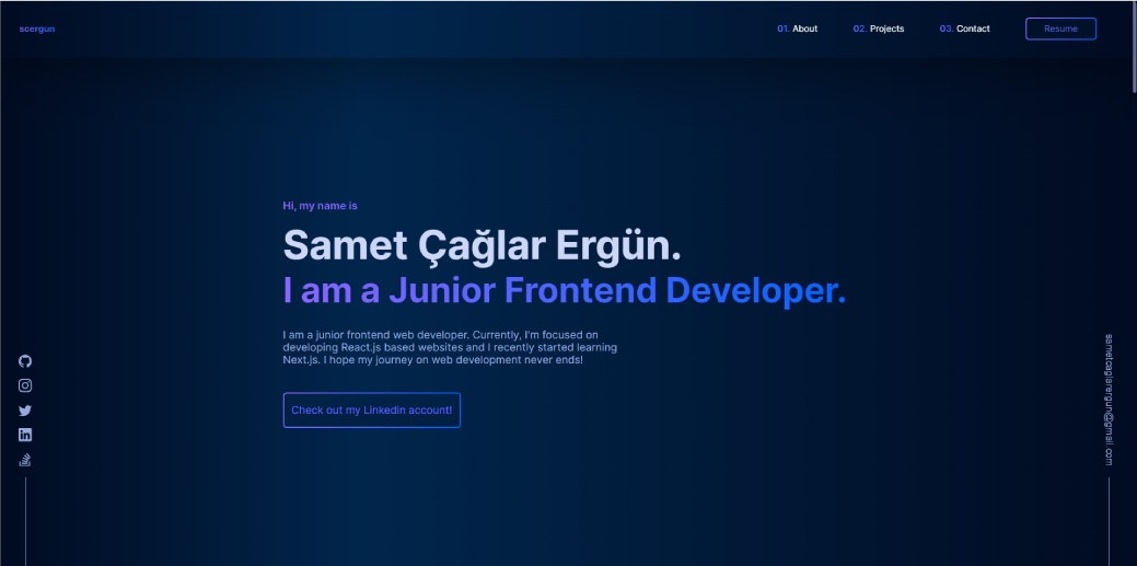 GitHub - scergun/scergun-portfolio-site: This is my personal portfolio ...