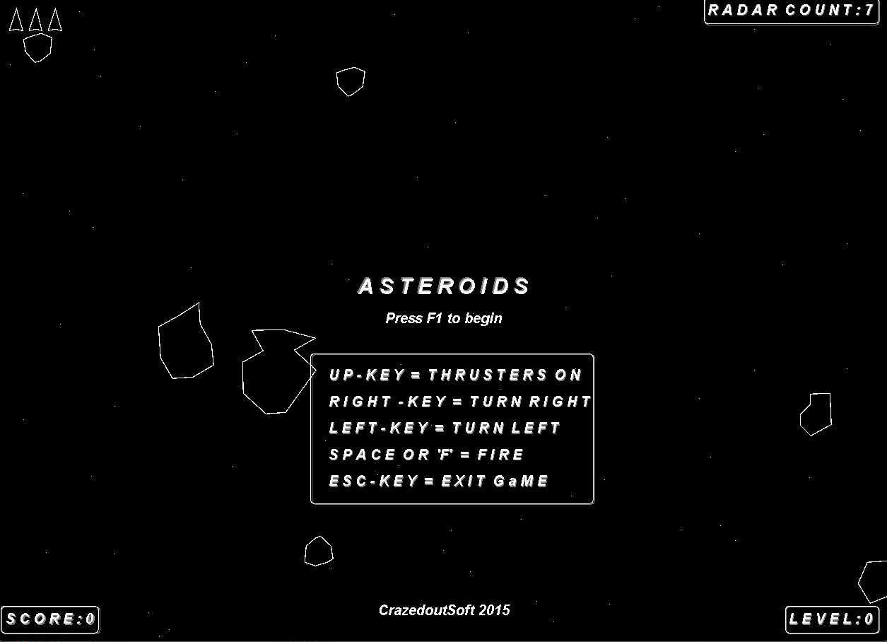 GitHub - Xtracter/Asteroids: Java 2D Asteroids game