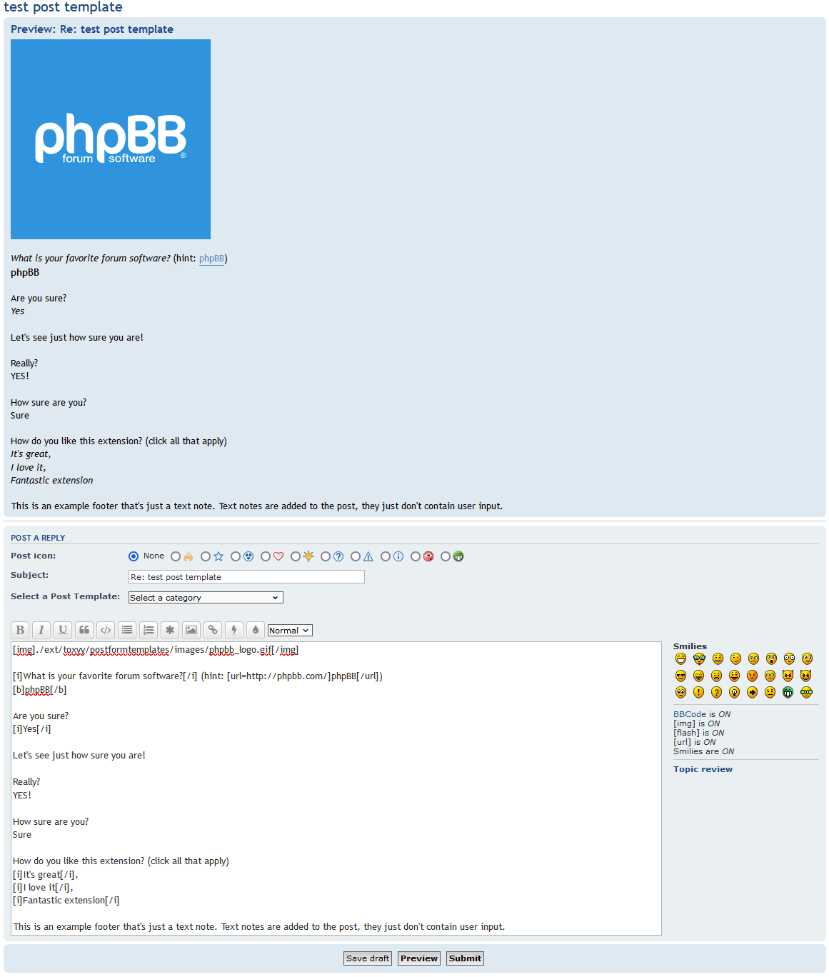 GitHub - toxyy/postformtemplates: Make, manage, and use forms in posts ...