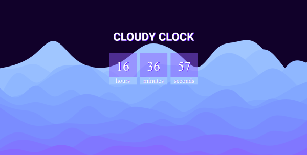 GitHub - scergun/Cloudy-Clock: "Cloudy Clock" is a simple and delightful web application that ...