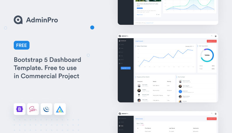 GitHub - wrappixel/admin-pro-lite: AdminPro Admin Lite is a Free Modern ...