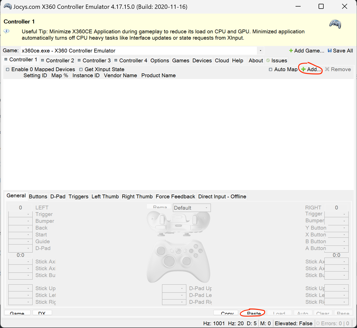 my x360ce mapping for playing repentance co-op · GitHub
