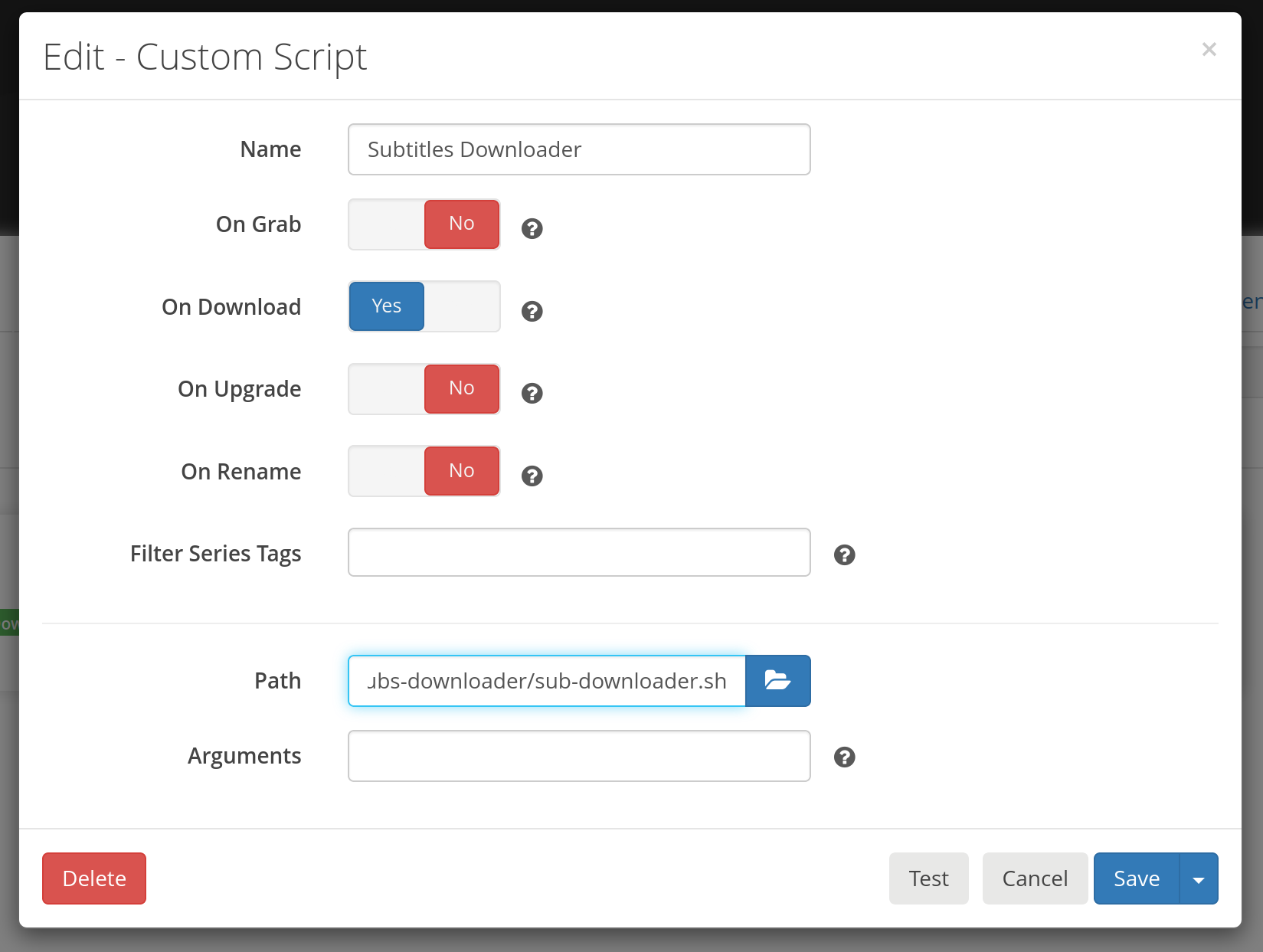GitHub - ebergama/sonarr-sub-downloader: Sonarr custom post processor script for handling ...