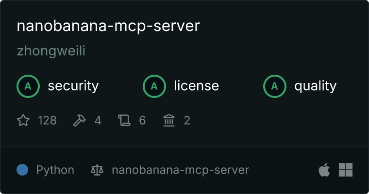 GitHub - zhongweili/nanobanana-mcp-server