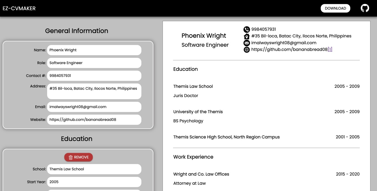 GitHub - maj-rf/cv-app