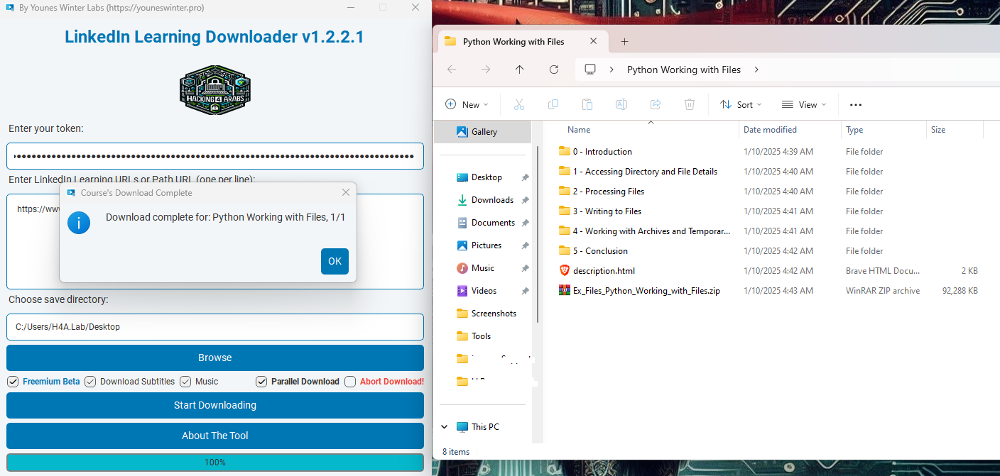 Releases · M0r0cc4nGh0st/LinkedIn-Learning-Downloader · GitHub