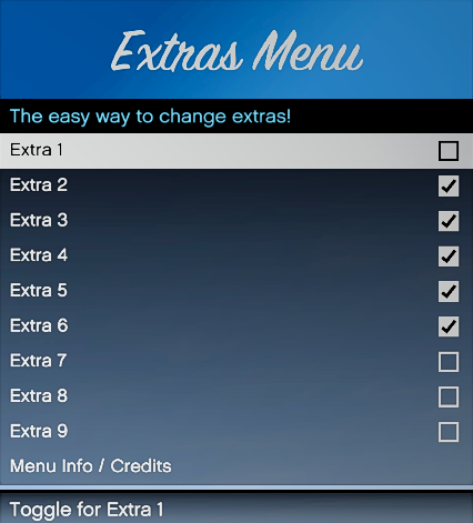 GitHub - Shadow-Develops/extramenu: A simple menu to make changing vehicle extras easy with the ...