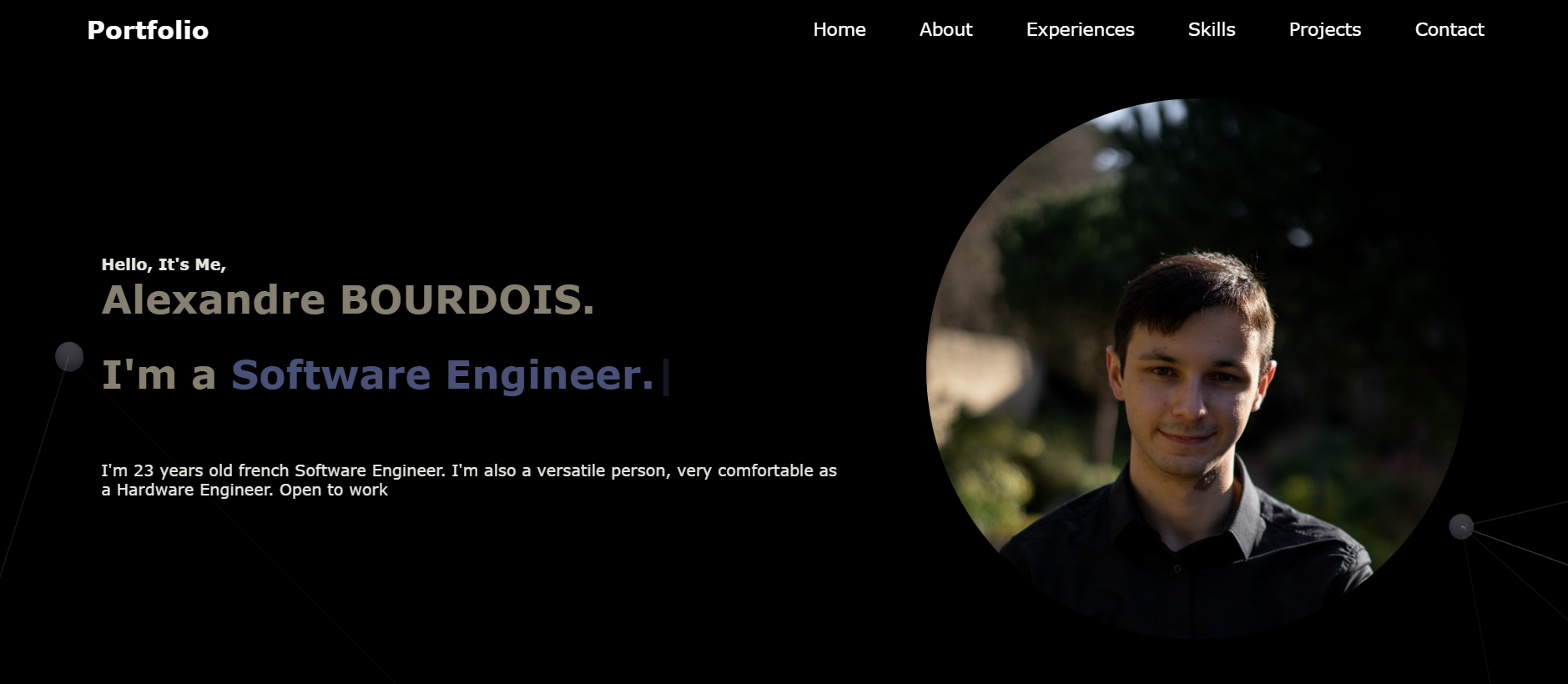 GitHub - alexandre-bourdois/Portfolio_2023: A website presenting my projects.