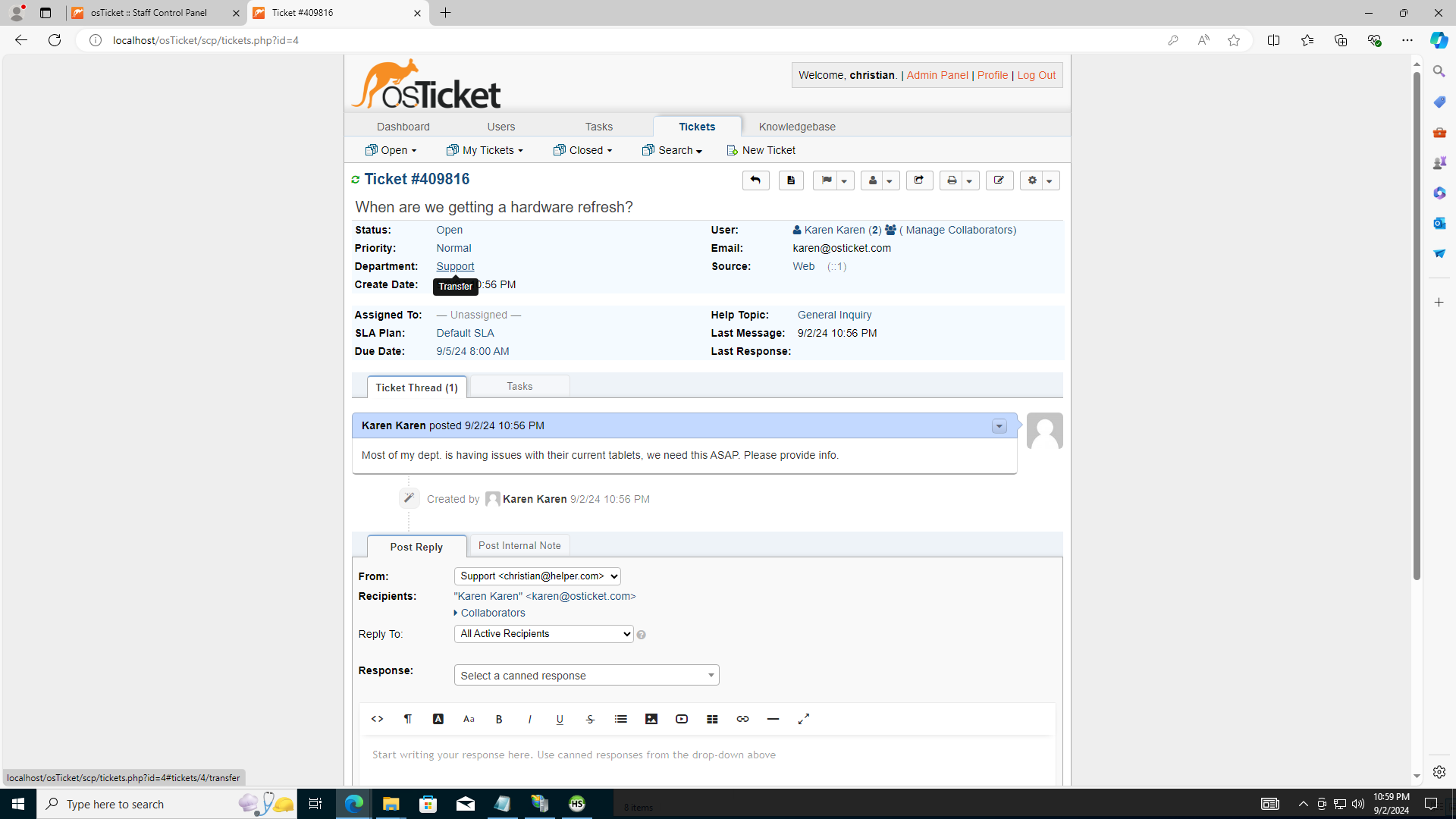 GitHub - RomainTranchant/OsTicket_Creating_And_Working_Tickets