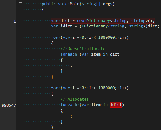 Avoid enumeration allocation via interface · Issue #4505 · dotnet/runtime · GitHub