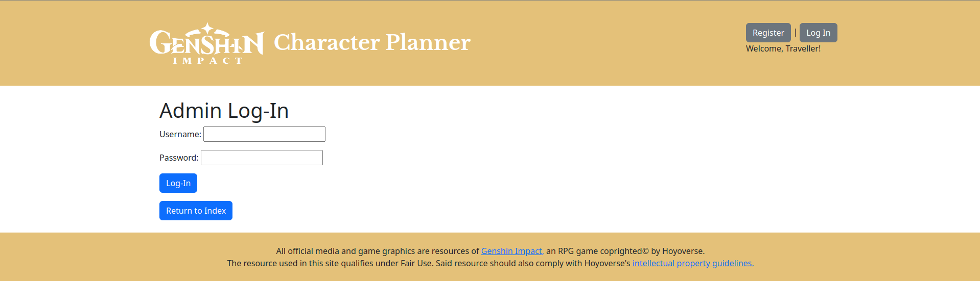 GitHub - LapizJusoh/Proj2-GenshinCharacterPlanner