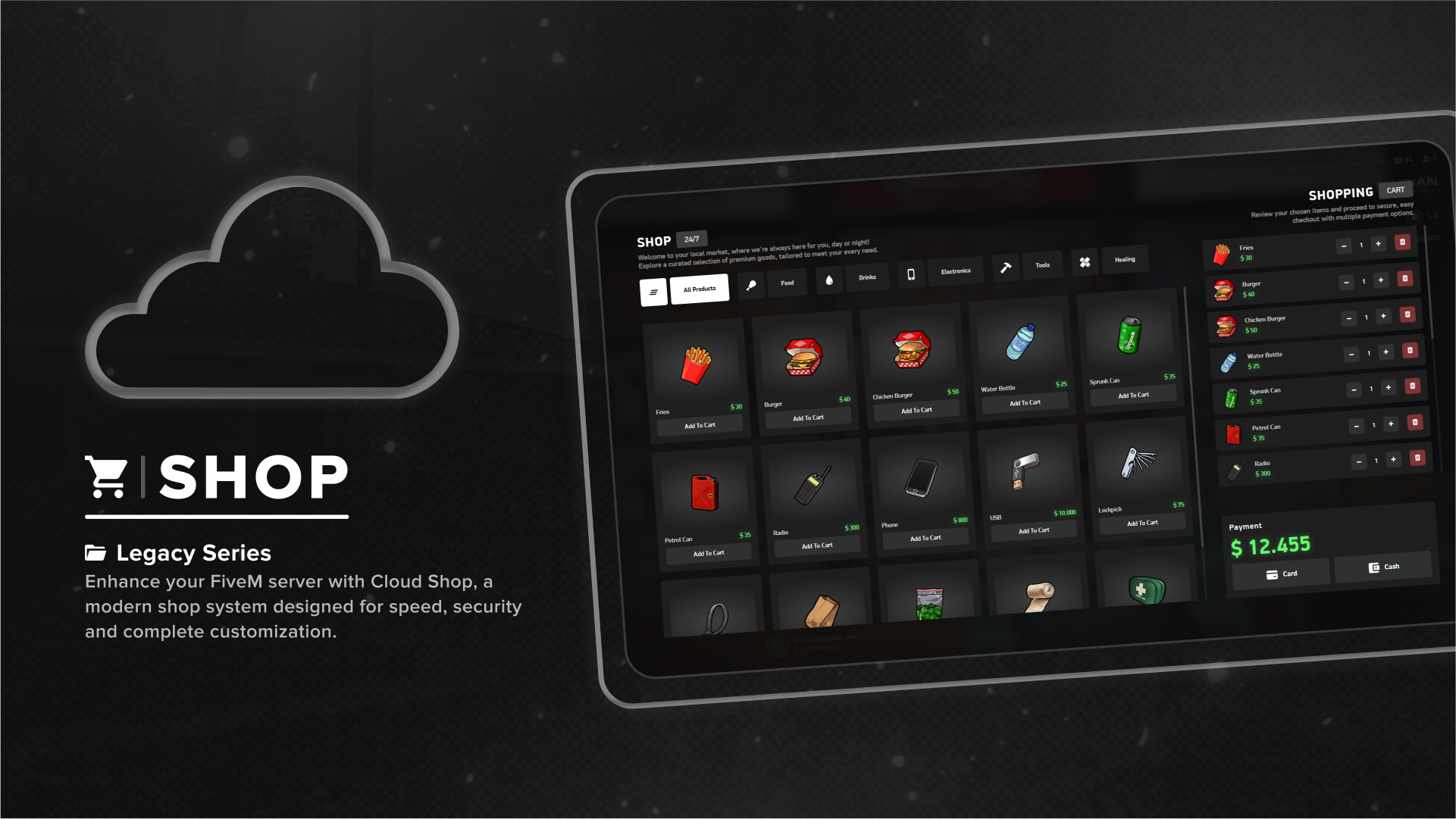 GitHub - jordinb/fivem-cloud-shop: Enhance your FiveM server with Cloud Shop, a modern shop ...