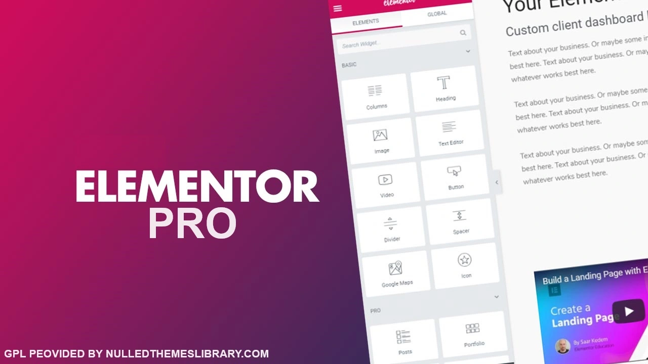 Elementor Pro Plugin Free Download · GitHub