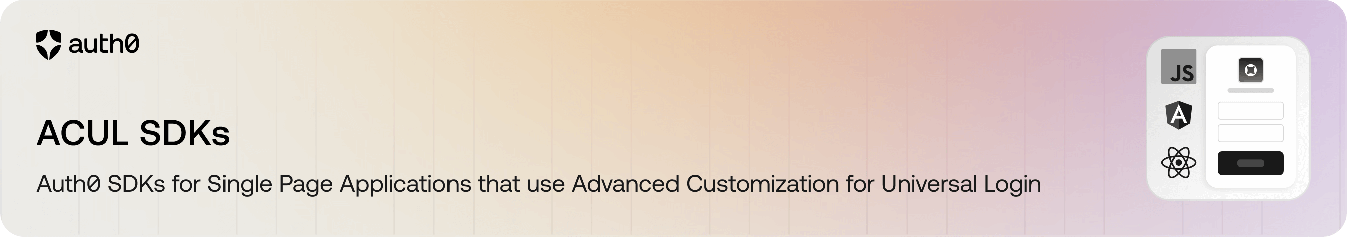 GitHub - auth0/universal-login: universal-login repo for ACUL