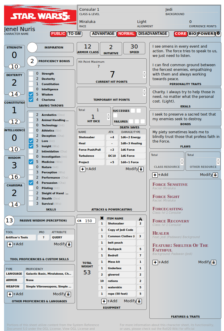 GitHub - ChuckDevCC/SW5E-Character-Generator