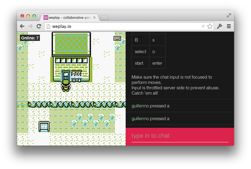 GitHub - rauchg/weplay: Collaborative gameboy emulation powered 100% by ...