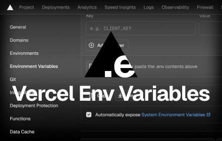 GitHub - tushgaurav/vercel-env-variables: Easily export your projects environment variables at once!