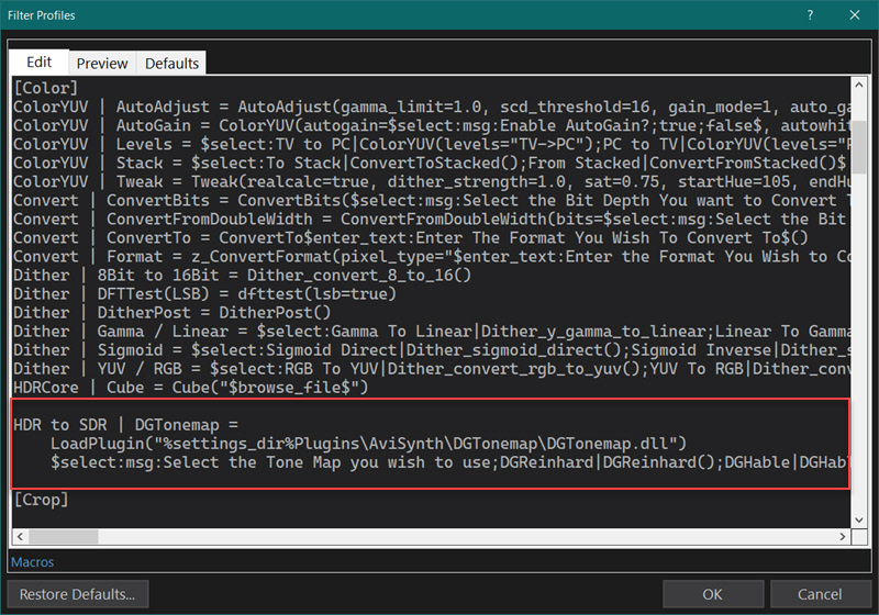How to register DGTonemap & DGHDRtoSDR filters in StaxRip · staxrip/staxrip Wiki · GitHub