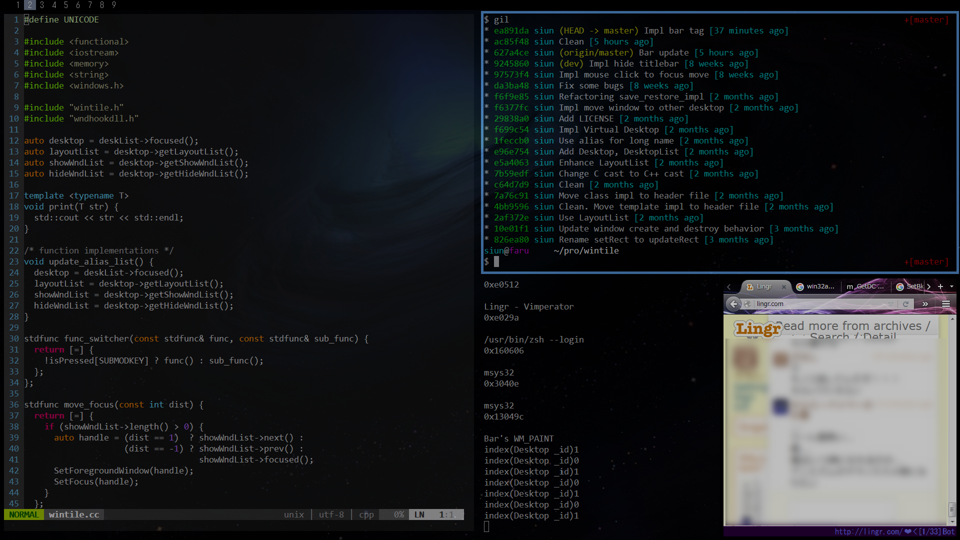 GitHub - SiunCyclone/wintile: Tiling Window Manager for Windows OS