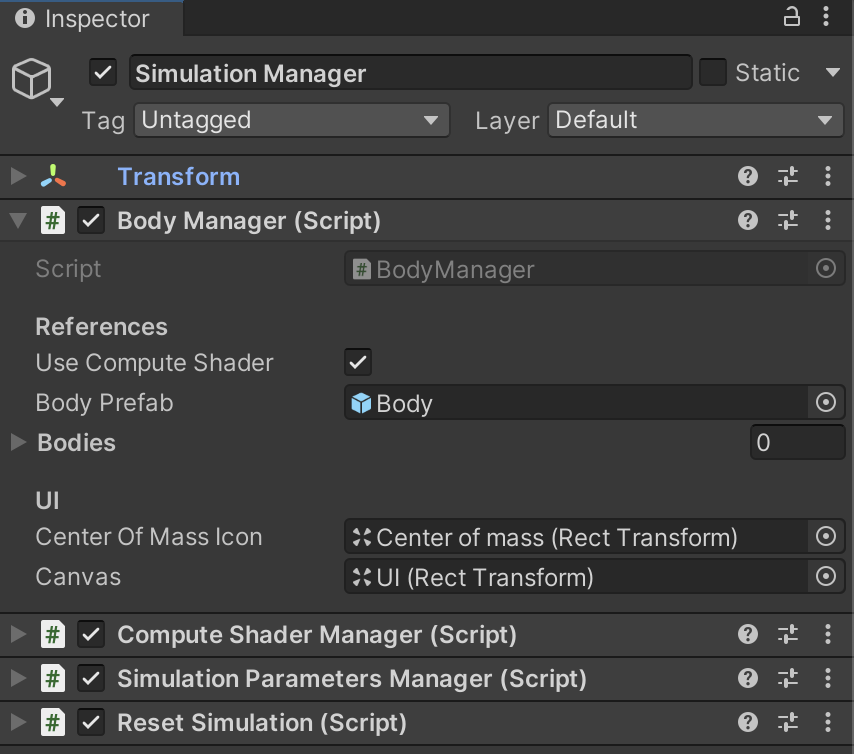 GitHub - AndroMikulic/GravitySimulation: A simple Unity project that implements Newton's gravity ...